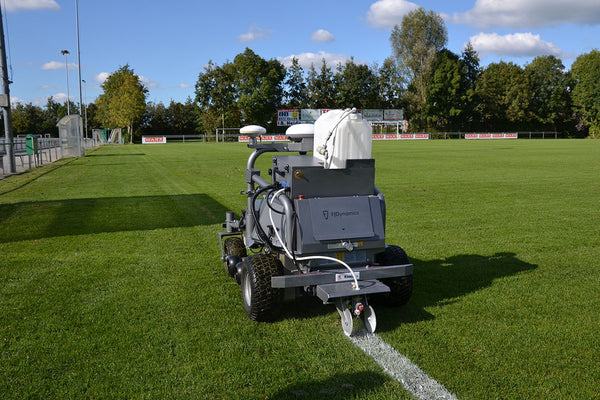 Robotic Line Marking with the FJDRM21 Mower, Line Marker & GNSS Base ...